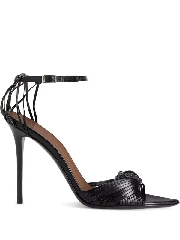 GIUSEPPE ZANOTTI 105mm Intriigo Knot Sandals - Black