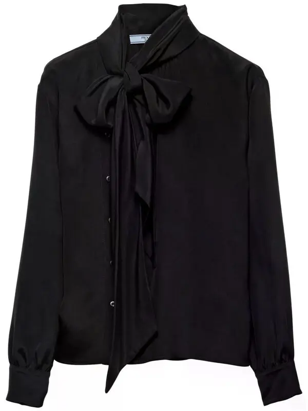 Prada Marocain Shirt - Black