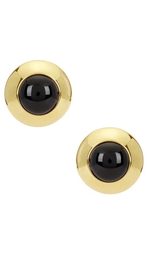 JULIETTA Bombe Earrings - Gold & Black