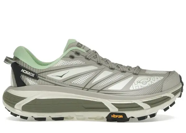 Hoka One One Mafate Speed 2 Sneakers - Putty/eucalyptus