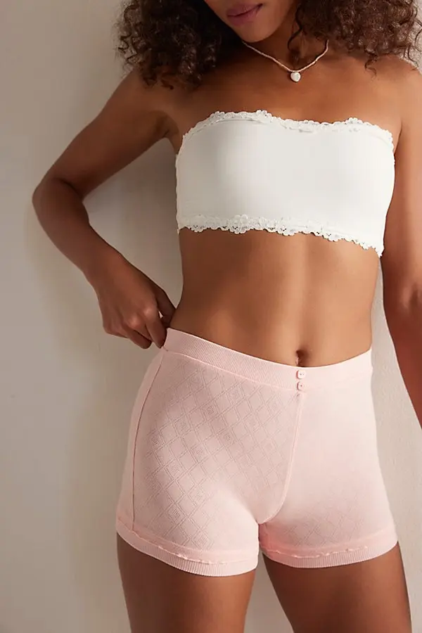 Free People Intimately Soft Touch Shortie - Rosey Quartz