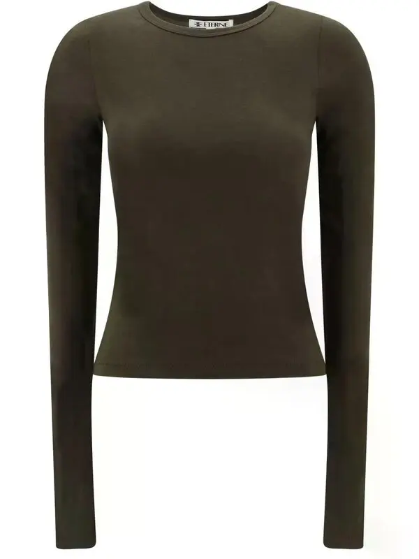 Eterne Long Sleeve T-Shirt Green 33% Off Editorialist