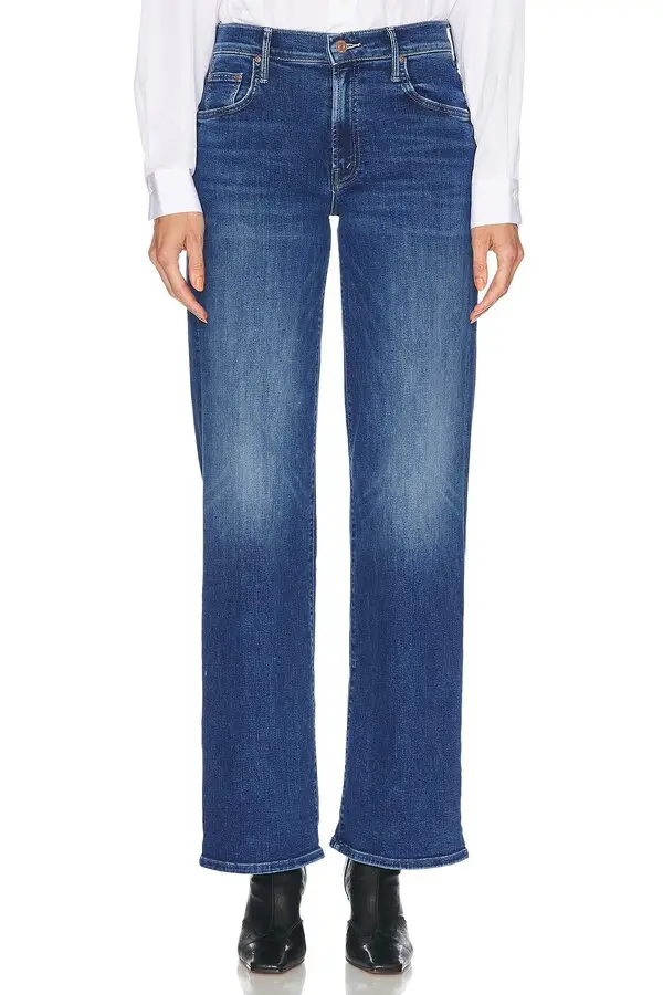 MOTHER The Mid Rise Maven Sneak Jeans - Over The Top