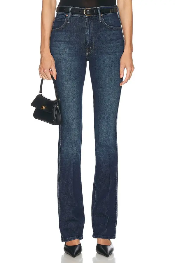MOTHER The Mid Rise Smokin' Double Heel Jeans