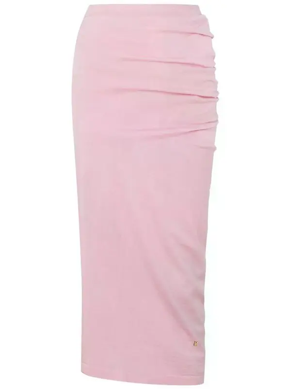 Moschino Ruched Midi Skirt