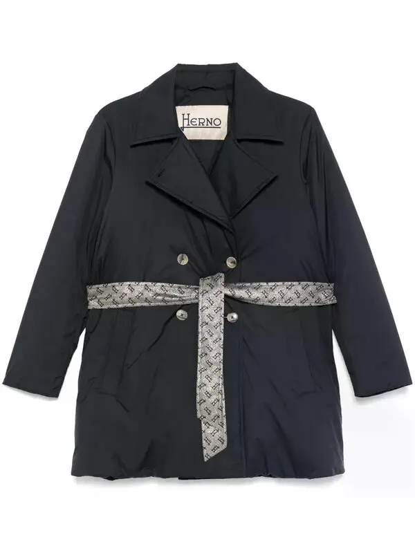 Herno Belted Trench Coat - Blue