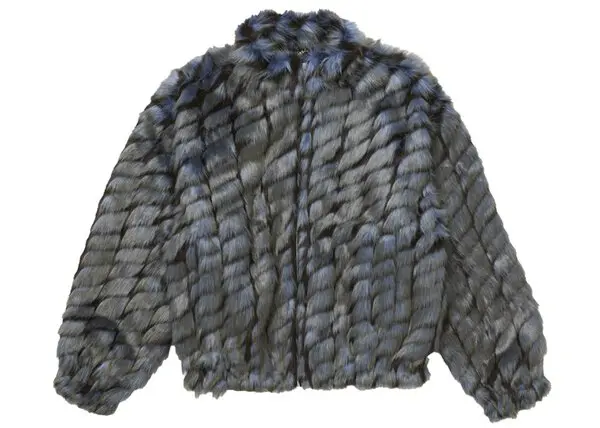 Supreme Two-tone Windstopper Faux Fur Jacket - Blue