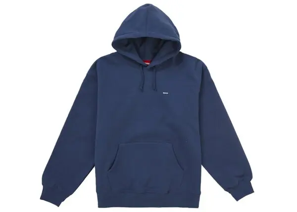 Supreme Small Box Hooded Sweatshirt - Navy Blue