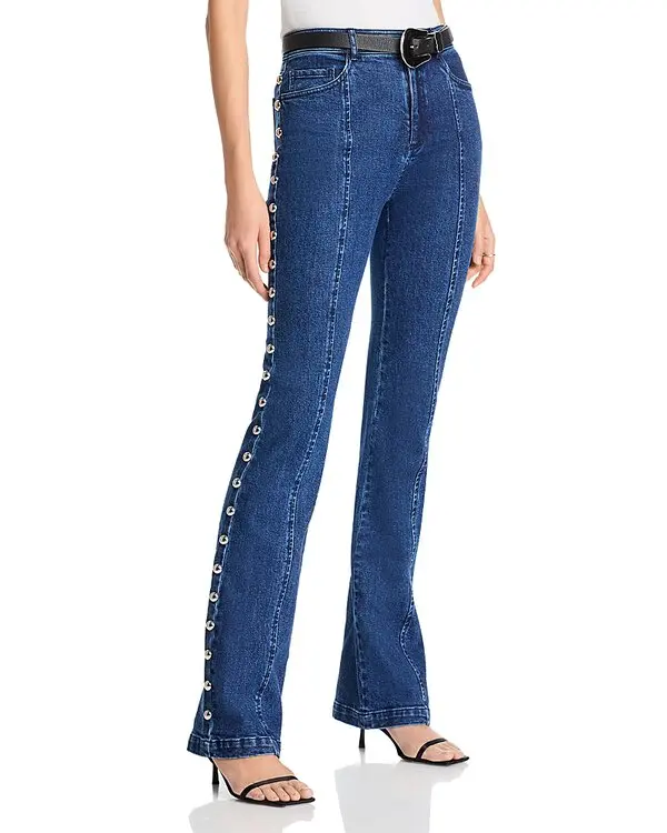 Cinq À Sept Shailene Studded High-rise Jeans - Oceane