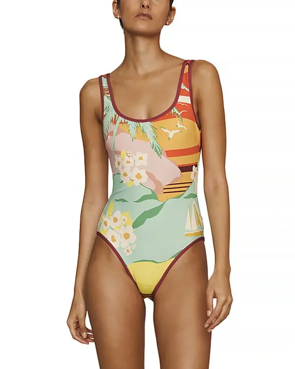 ALEMAIS Palm Island One Piece Swimsuit
