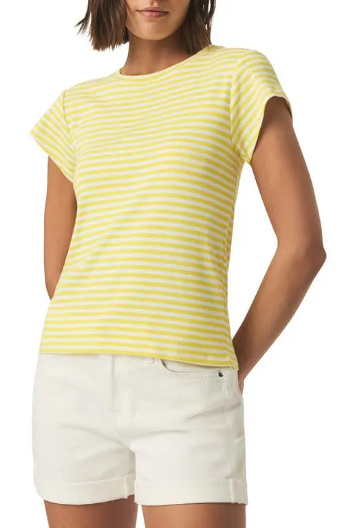 Splendid Faye Stripe T-shirt - Buttercup Stripe