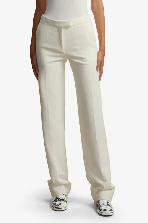 Marina Moscone Tailored Slim Trouser - Ivory