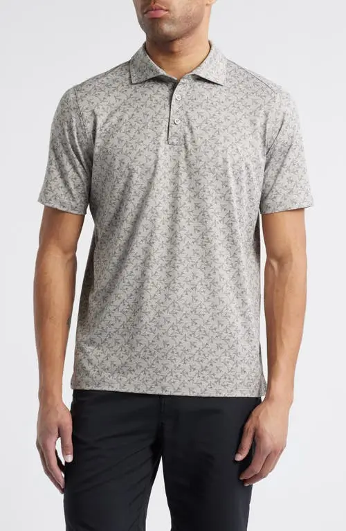 Johnston & Murphy Xc4® + Cool Degree™ Performance Golf Polo - Airplane/ Light Gray