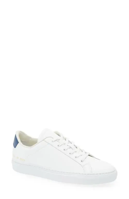 COMMON PROJECTS Retro Leather Sneakers - White/ Navy