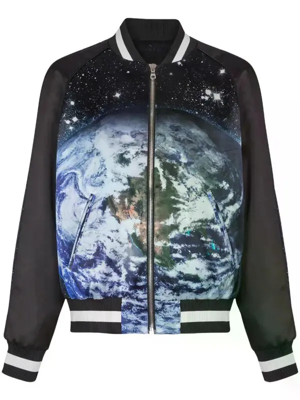 Balmain Earth & Stars Varsity Jacket