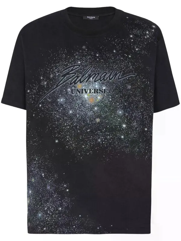 Balmain Universe & Stars T-shirt - Black