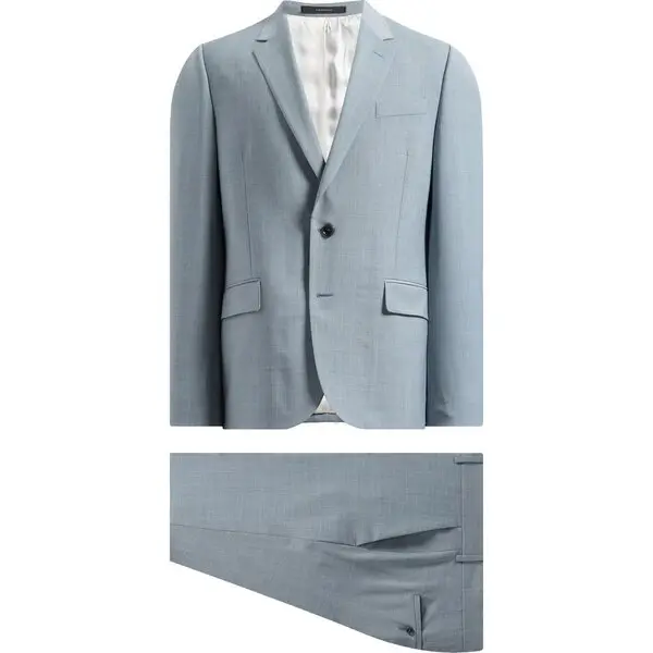 Paul Smith Soho Trim Fit Light Mélange Wool Suit