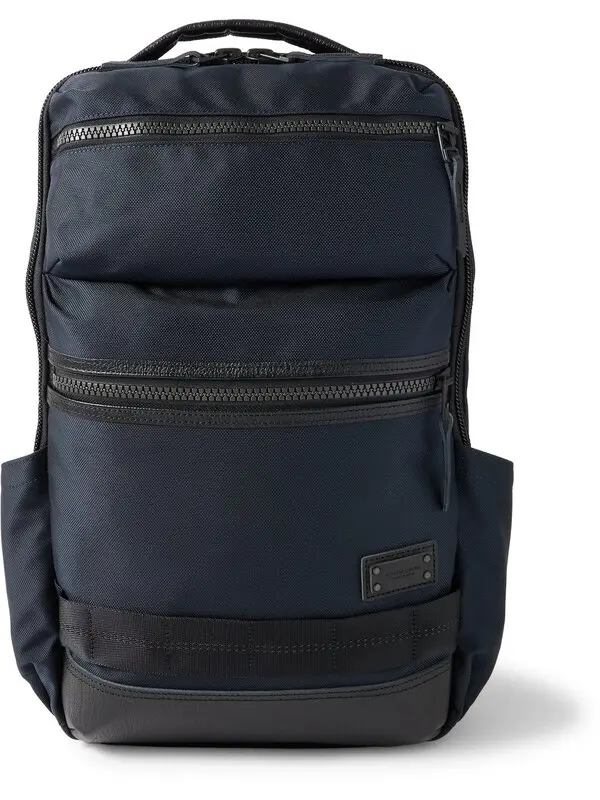 MASTER-PIECE CO Rise Ver.2 Leather-trimmed Mastertex-09 Backpack
