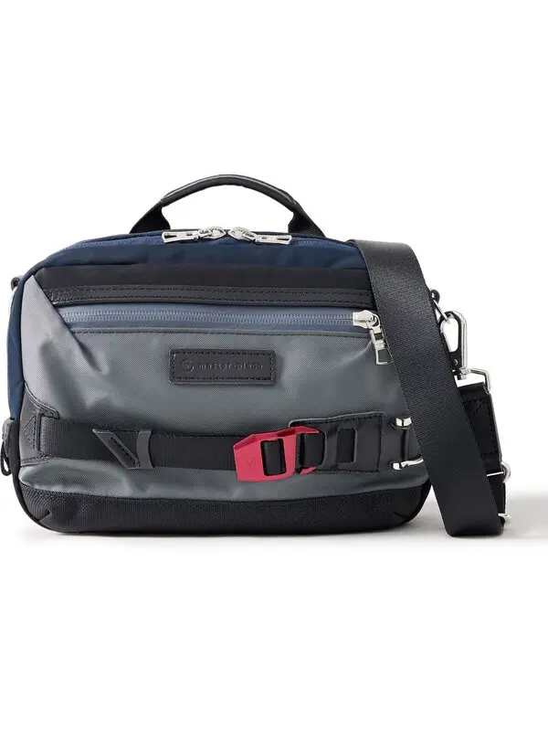 MASTER-PIECE CO Potential Small Leather-trimmed Cordura® Nylon Messenger Bag