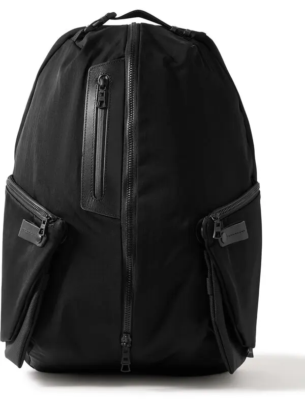 MASTER-PIECE CO Circus Leather-trimmed Backpack
