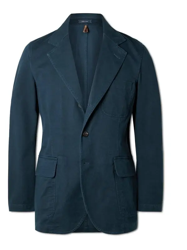 DRAKE'S Mk. I Games Cotton-twill Suit Jacket - Blue