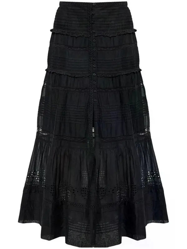 MARANT ETOILE Dusta Midi Skirt - Black