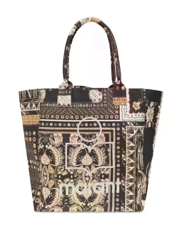 Isabel Marant Yenky Printed Tote Bag - Black