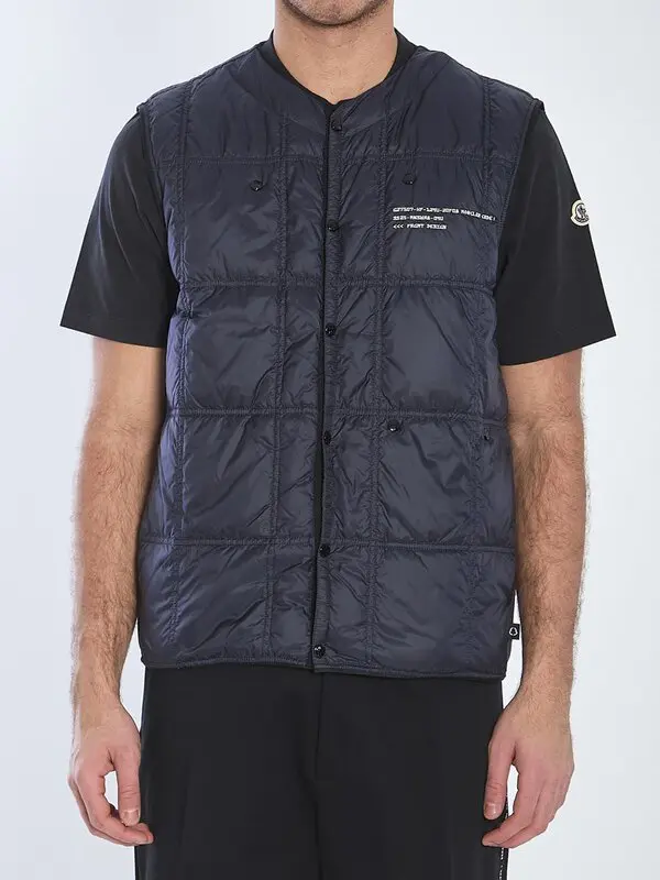 Moncler Vaile Padded Vest - Blue