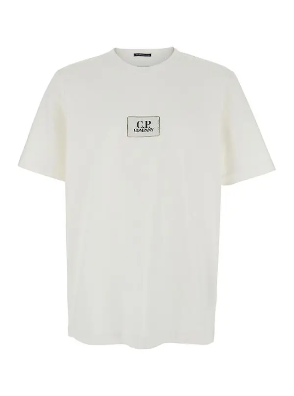 C.P. COMPANY T-shirt With Logo Printed On The Front In Cotton
