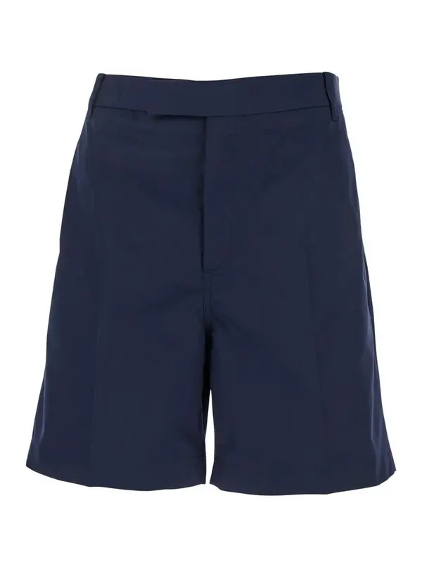 Thom Browne Bermuda Pants With Logo Patch