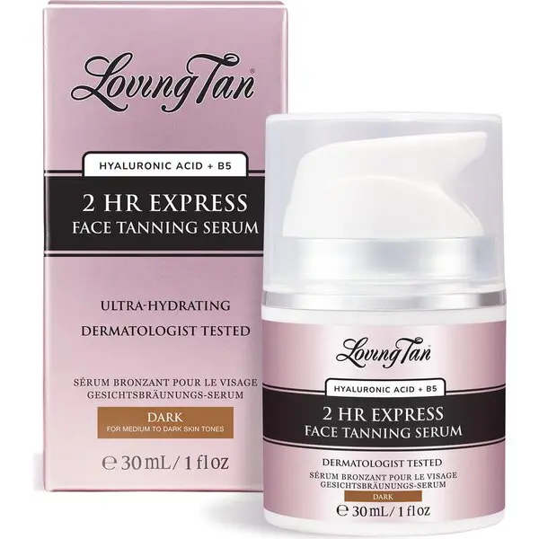 LOVING TAN 2 Hr Express Face Tanning Serum - Dark