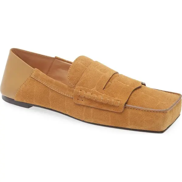Jacquemus La Croisière The Carrè Penny Loafer - Camel
