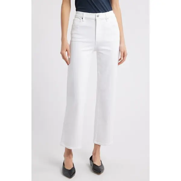 FRAME Le Sleek High Waist Ankle Straight Leg Jeans - White