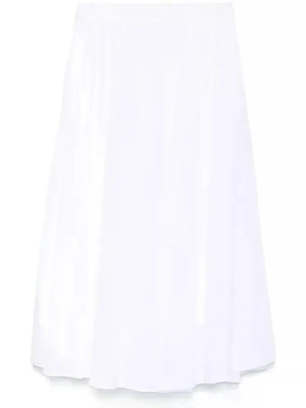 Peserico Cotton Midi Skirt - White