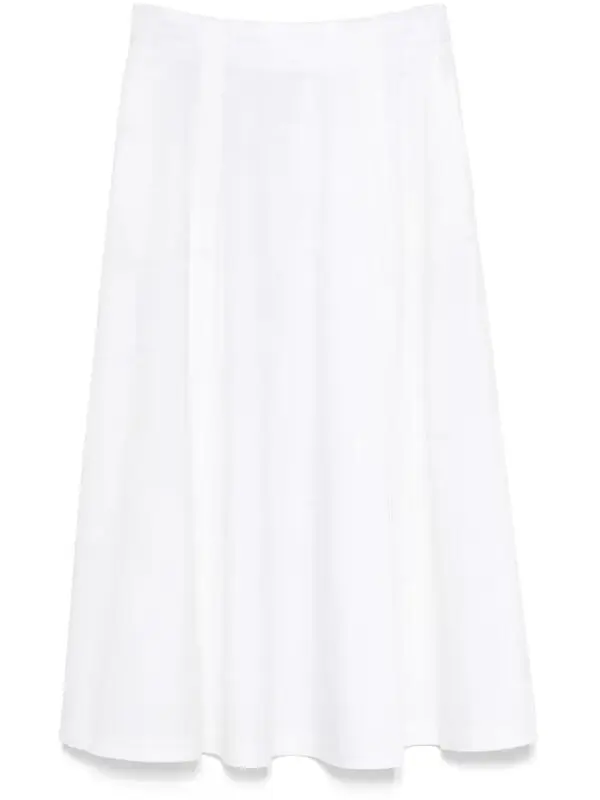 Peserico A-line Midi Skirt - White