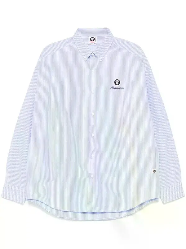 AAPE BY *A BATHING APE® Aapenow Moonface-logo Checked Shirt