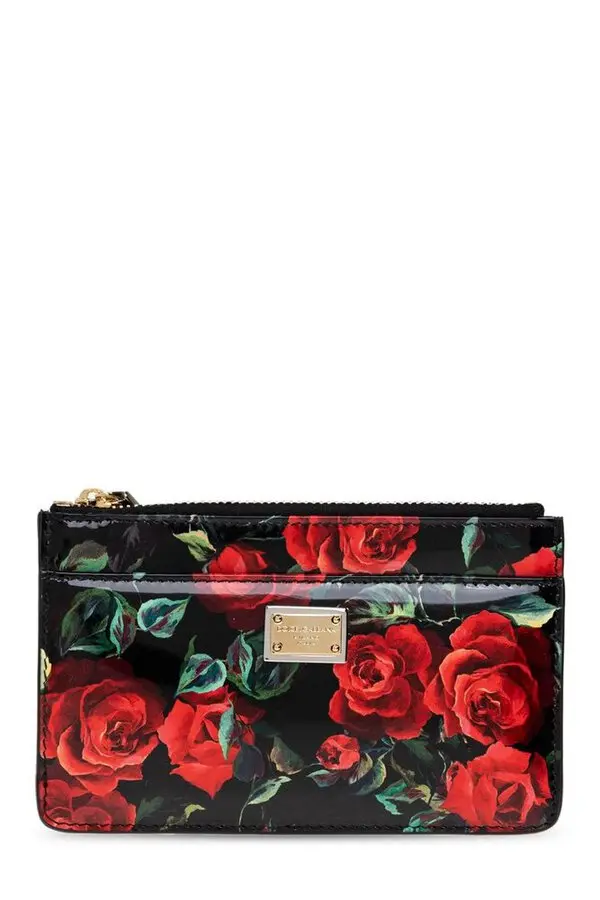 Dolce & Gabbana-card holder with logo plaque on the front