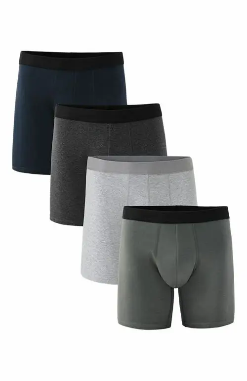 PACT Everyday Extended Boxer Brief 4-pack - Classic Neutrals