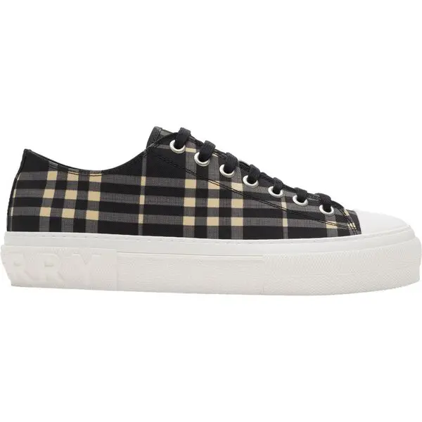 Burberry Check Low-top Sneakers - Black/ Calico Check