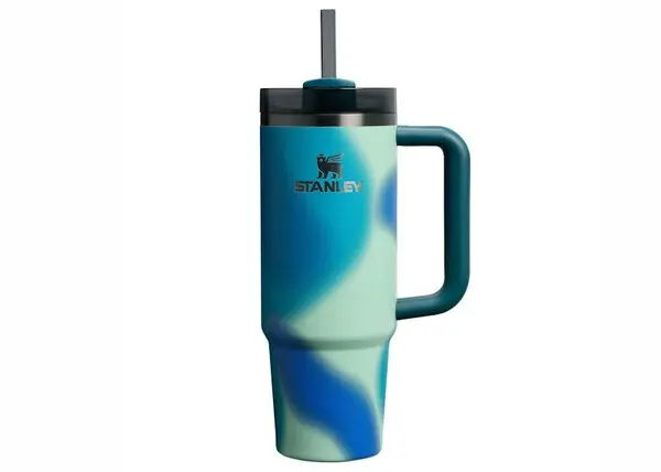 STANLEY The Frequency Collection Flowstate Quencher 30oz Tumbler - Coastal Teal Motion