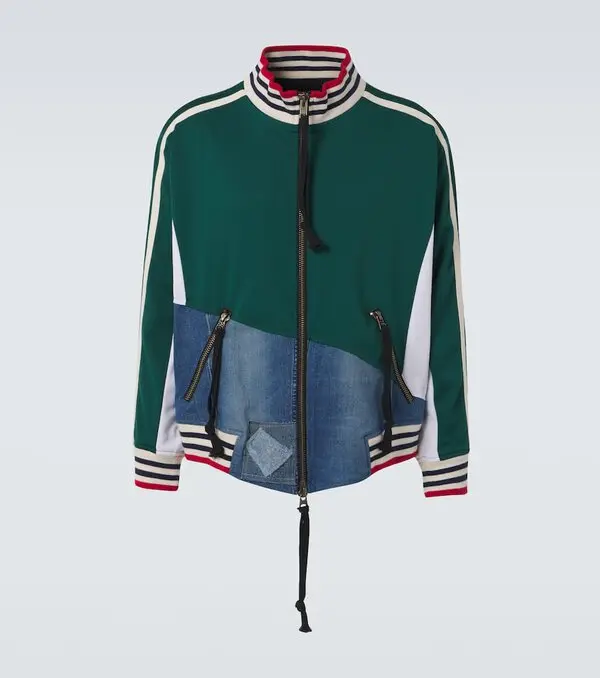 GREG LAUREN Denim Track Jacket