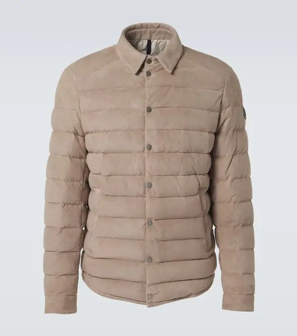 Moncler Etale Suede Down Jacket