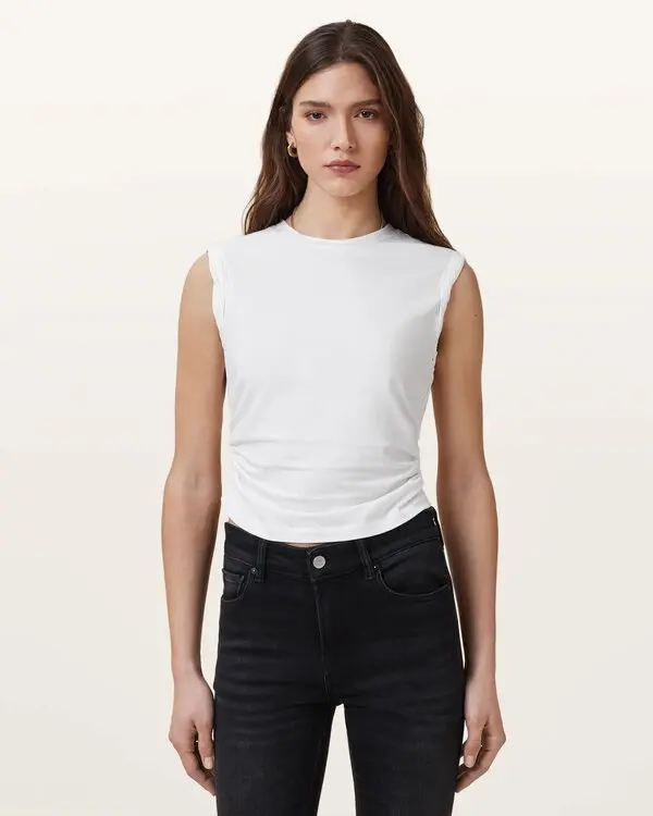 All Saints West Sleeveless Tank Top - White