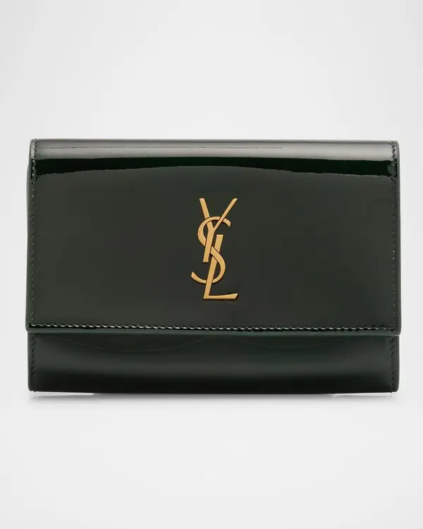 Saint Laurent Small Envelope Wallet In Patent Leather