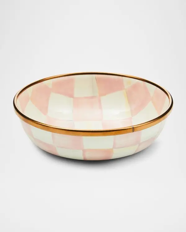 MACKENZIE-CHILDS Rosy Check Relish Dish - One-color