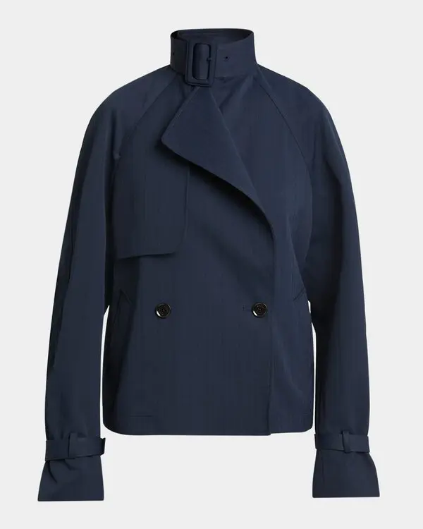 Proenza Schouler Larissa Technical Nylon Jacquard Jacket