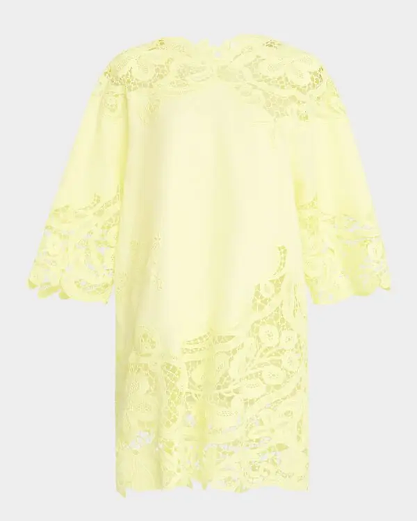 Ulla Johnson Brinna Embroidered Lace Tunic