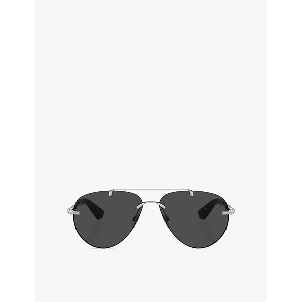 Burberry Pilot-frame Metal Sunglasses