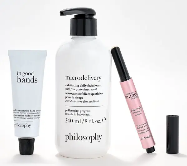 PHILOSOPHY Smooth & Hydrated Face Lips & Hands 3pc Set