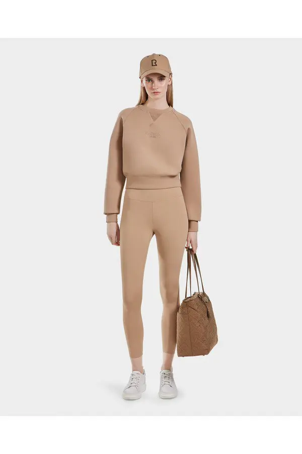 Rudsak Cropped Cotton-blend Sweater - Brown / Multicolor / Neutral